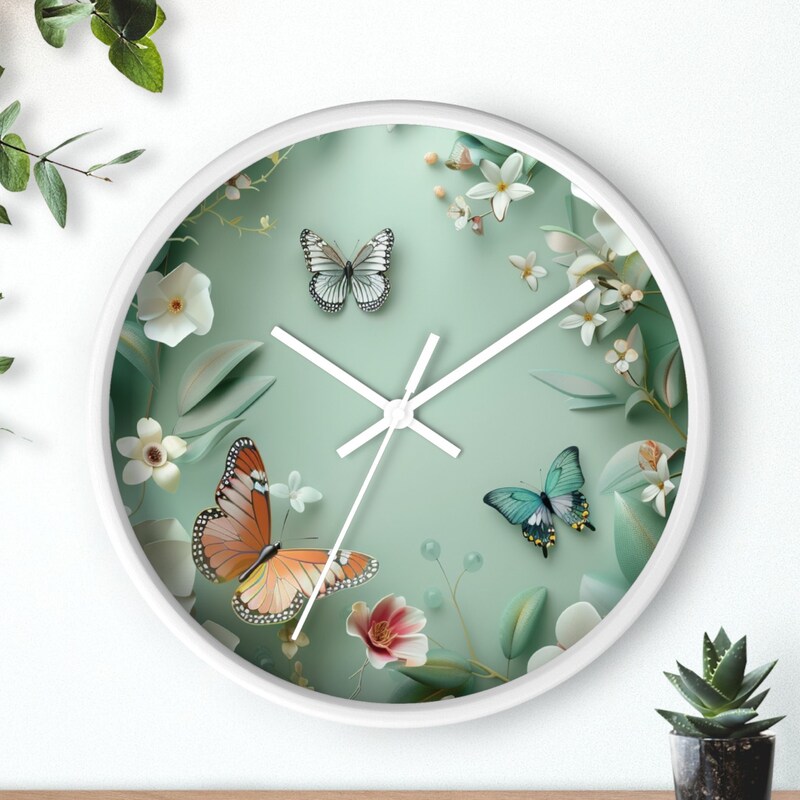 Butterfly Clock - Etsy