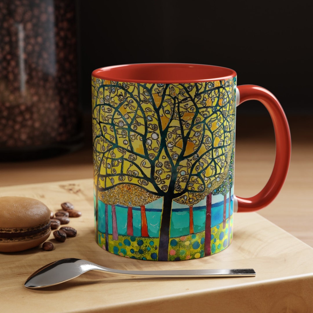 Modern Design Mugs Accent Coffee Mug 11, 15oz, Ceramic Tea Cups With ...