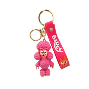 Bluey Keychain & Bingo Keyring Gift, Muffin Cute Bluey Friends ...