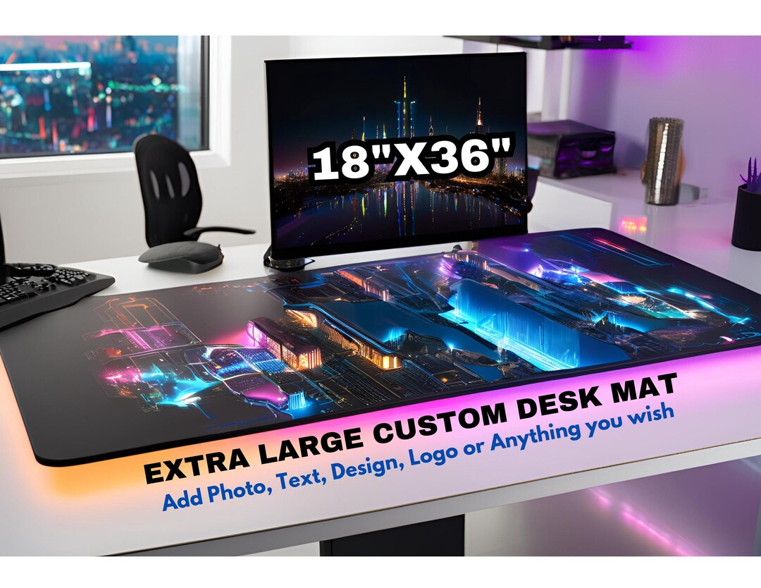 Large Custom Desk Mat, Gaming & XL Office Desk Accessories, Gamers ...