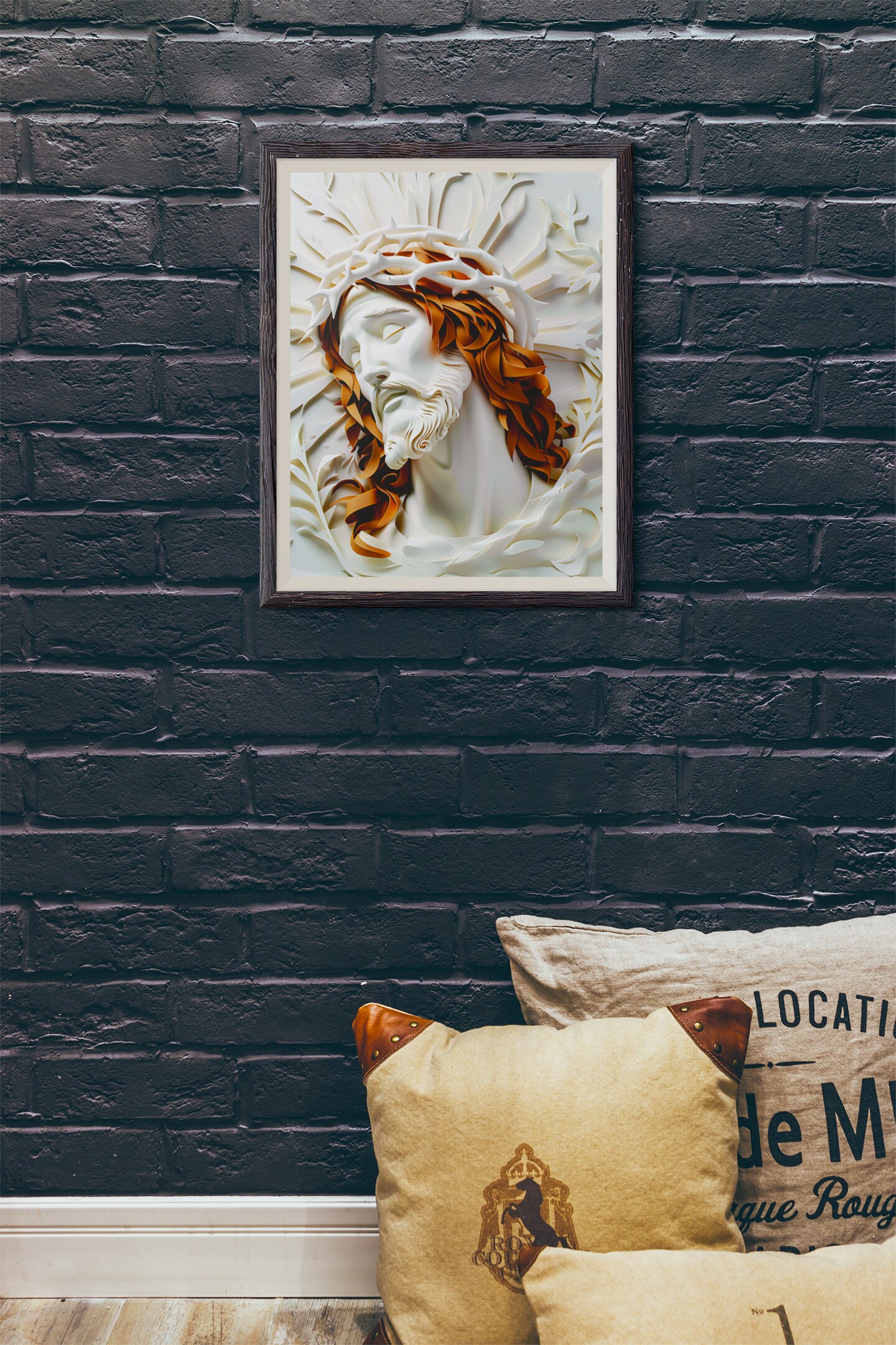 Jesus Christ Art Print Christian 3D Papercut Print, Instant Download ...