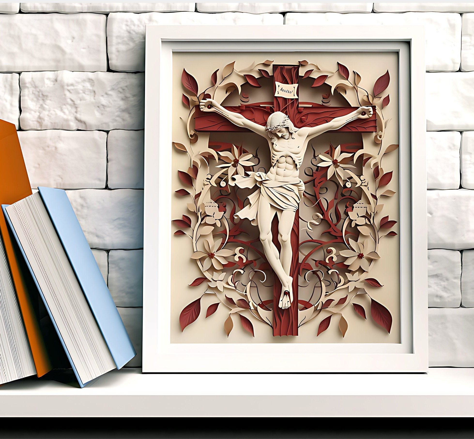 Jesus Christ Art, Hand of God Digital Download 3d Papercut Print, Faith ...