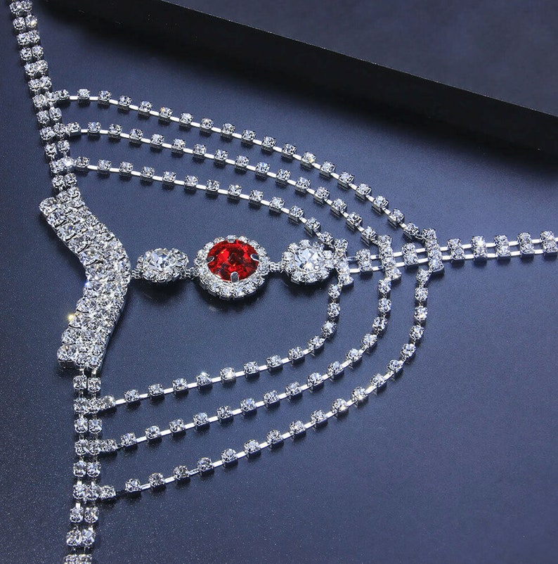 Clitorial jewelry non piercing with chain belt for women, intimate ...