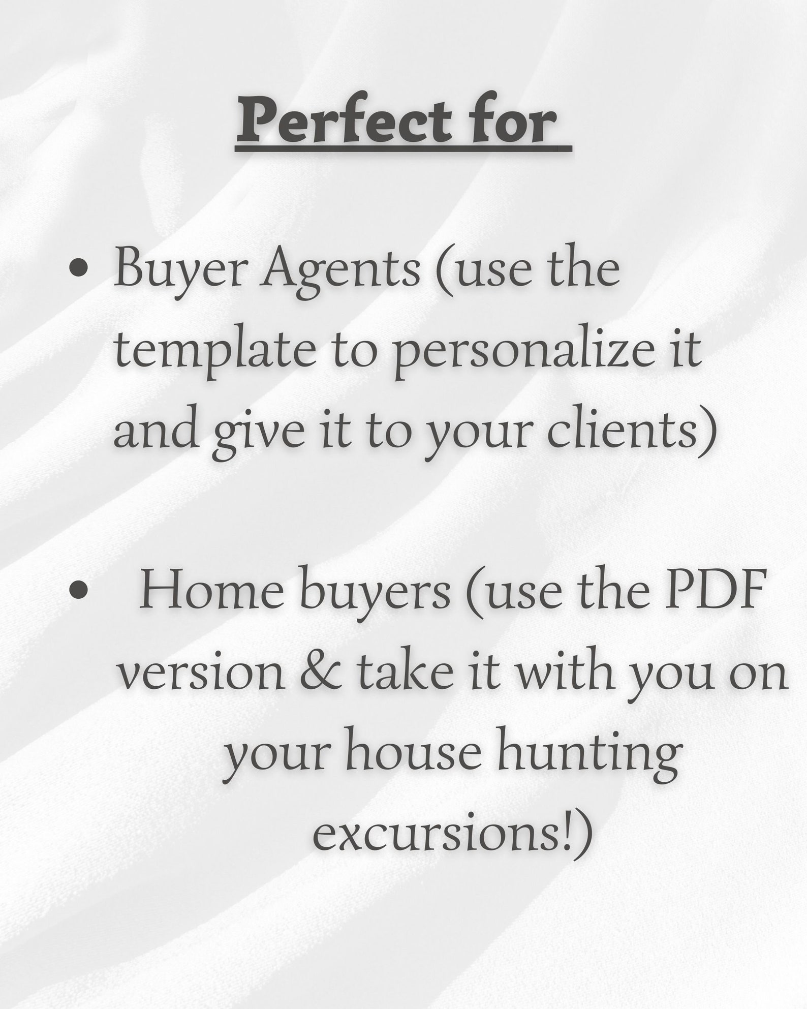 House Hunting Checklist | Home Buyer Checklist | Real Estate Templates ...
