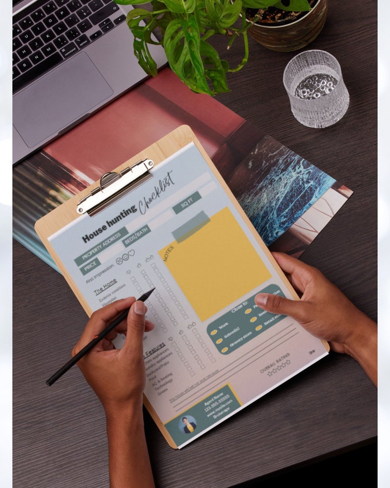 House Hunting Checklist | Home Buyer Checklist | Real Estate Templates ...