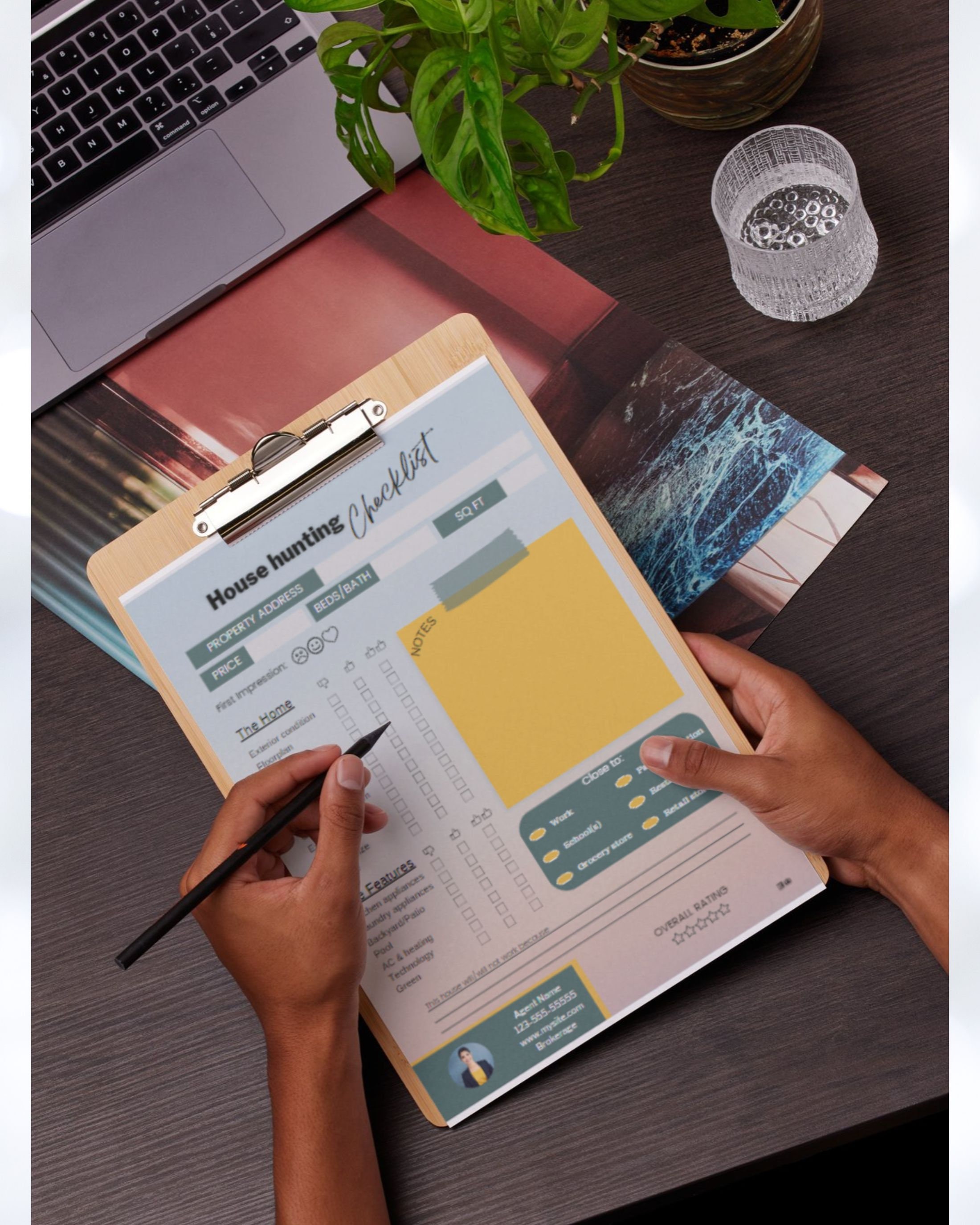 House Hunting Checklist | Home Buyer Checklist | Real Estate Templates ...