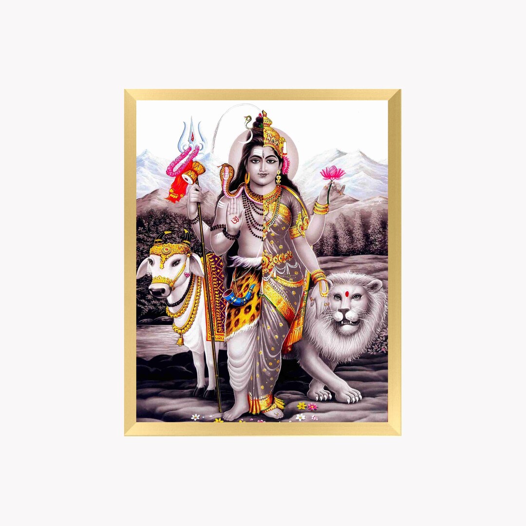 Sticaro | Premium Hindu Lord Shiva as Ardh Nari Ishwar | Religious ...