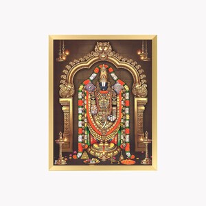 Sticaro | Premium Hindu Lord Balaji God | Religious Framed Photo for ...