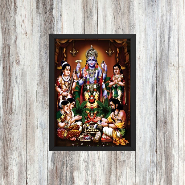 Satyanarayana Swamy Photo Frame - Etsy