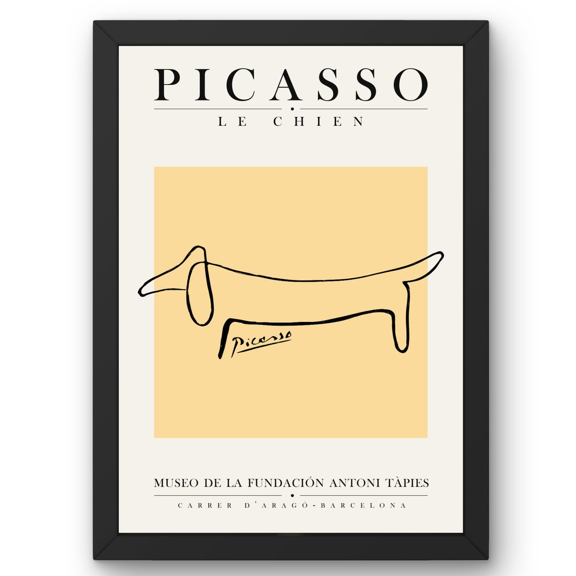 Sticaro Pablo Picasso Inspired Exhibition Poster Home Decor Wall ...