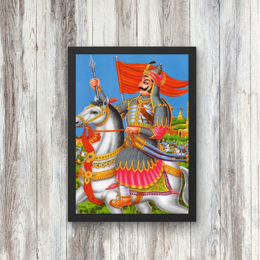 Sticaro | Maharana Pratap Framed or Unframed Print | Maharana Pratap ...