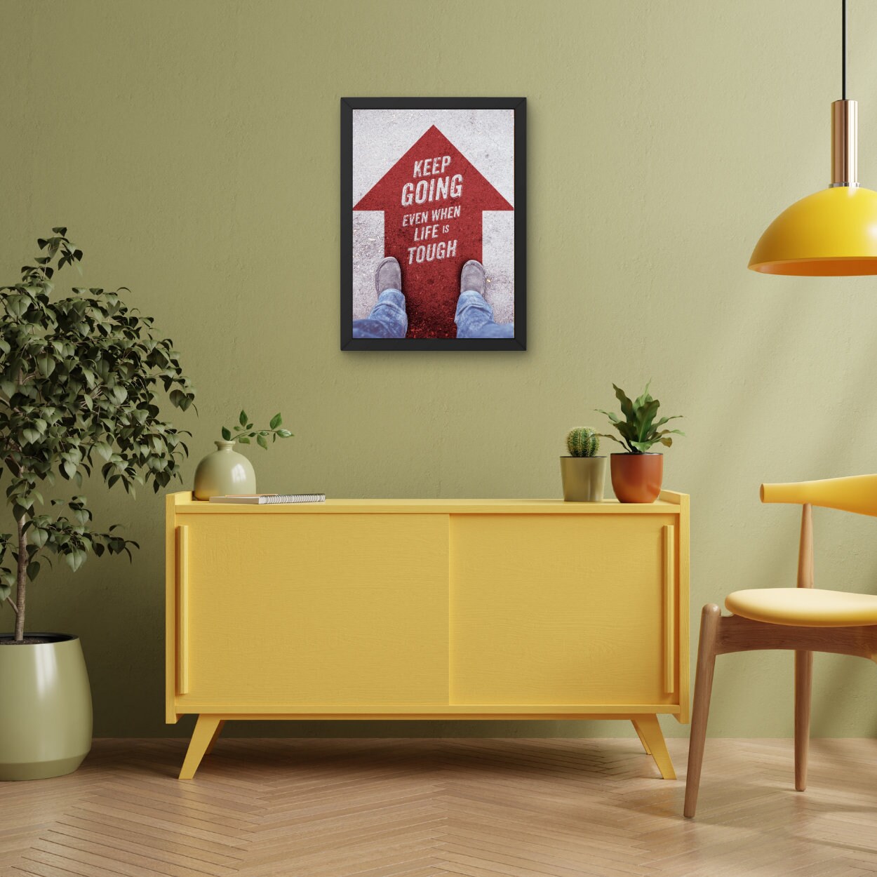 Sticaro Keep Going Even When... Motivational Wall Frames Inspirational ...