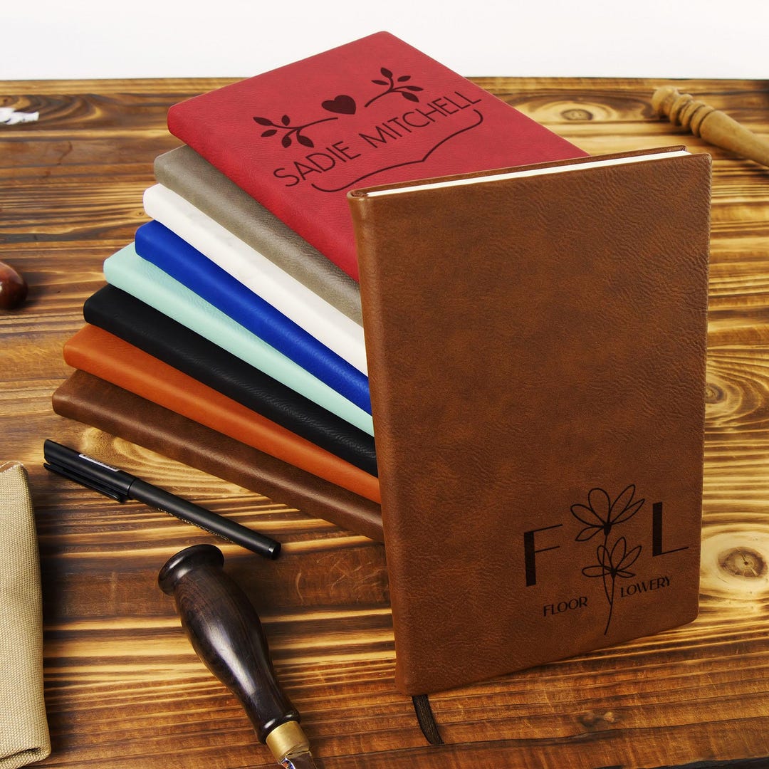 Custom Journal, Engraved Leather Journals for Travelers, Valentine Day ...