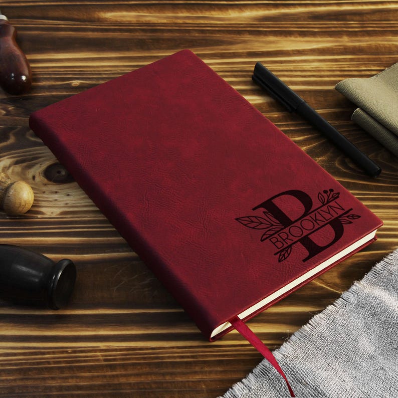 Custom Journal, Engraved Leather Journals for Travelers, Valentine Day ...