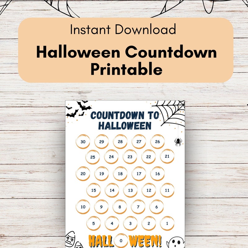 Halloween Countdown - Etsy