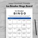 Ice Breaker Bingo Board | Printable | Get to Know You Activity, Find ...