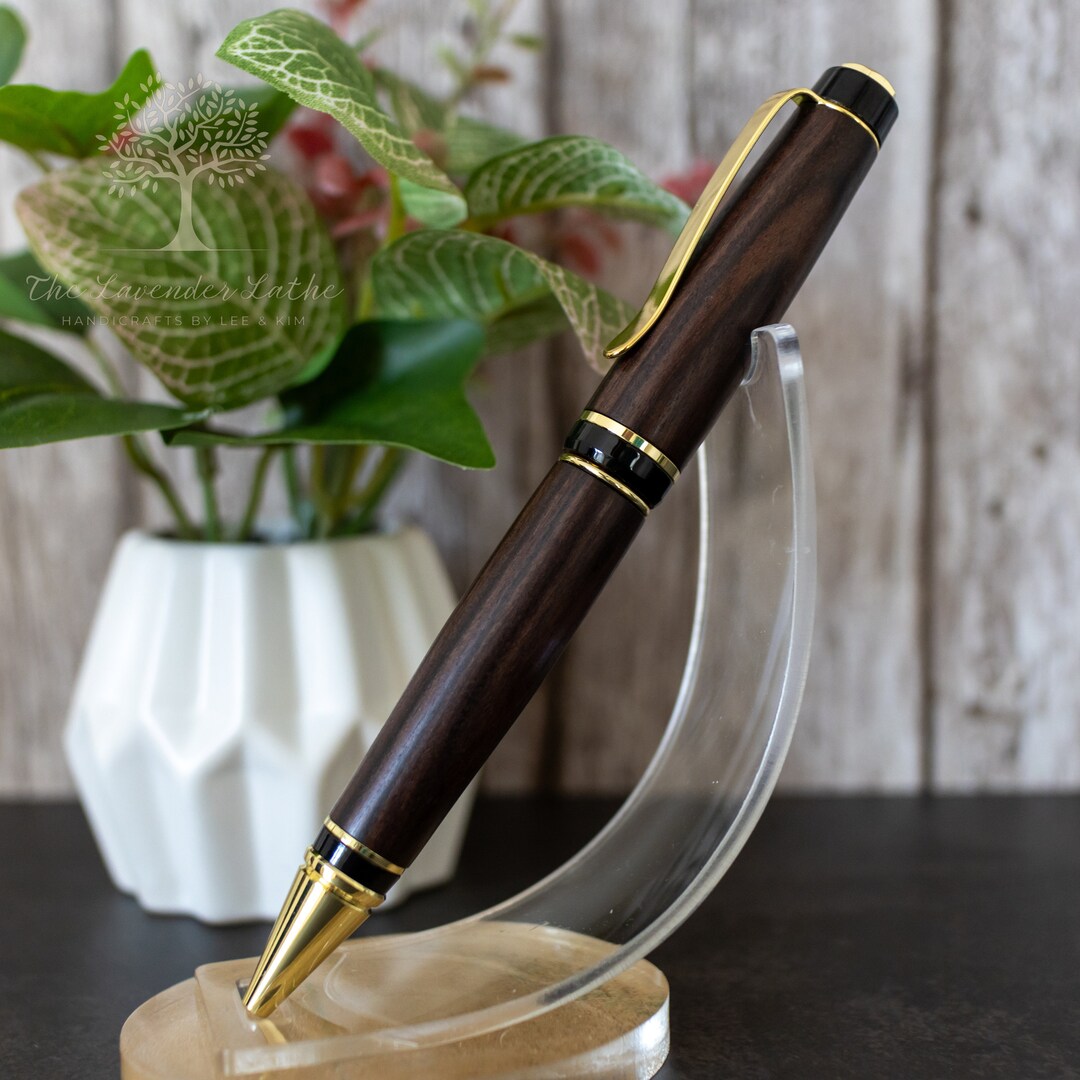 Handcrafted Big Ben Cigar Pen Golden Finish Brazilian Rosewood 018 - Etsy