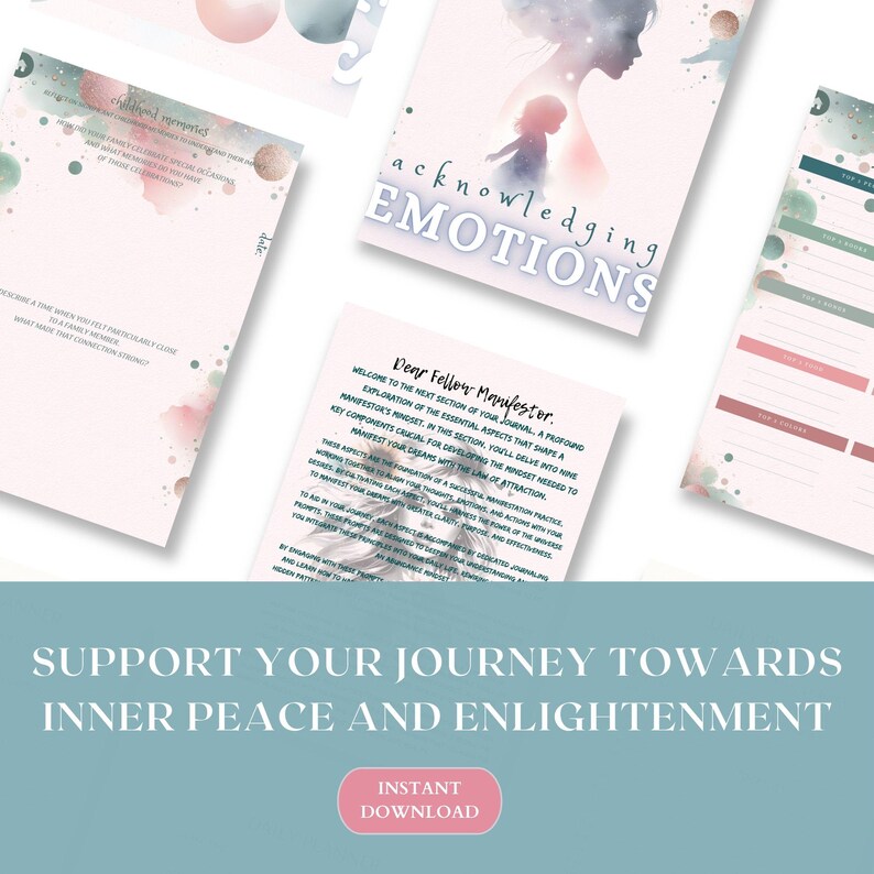 Heal Your Inner Child Journal, Self-reflection Emotional Healing ...