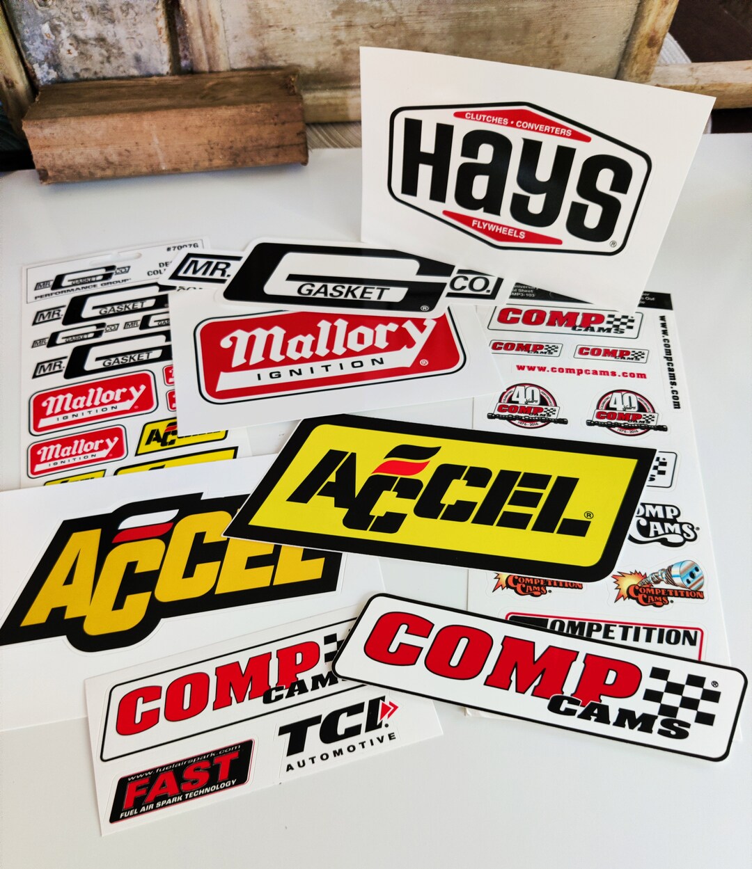 40+ Vintage and Various Racing Decals Stickers NHRA NASCAR Street ...