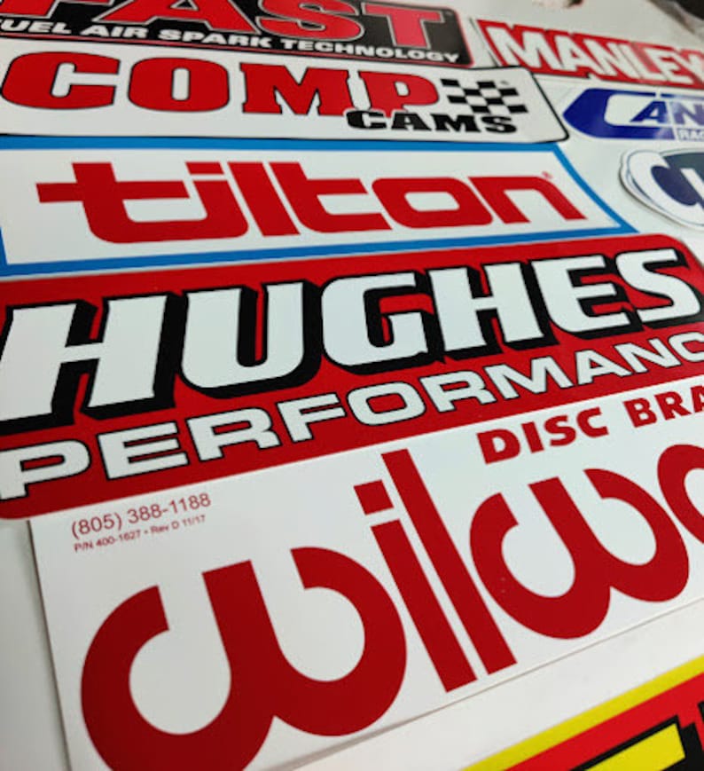 Vintage and Various Racing Decals Stickers NHRA NASCAR Street Outlaws ...
