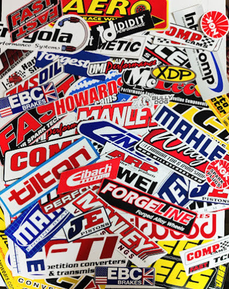 Vintage and Various Racing Decals Stickers NHRA NASCAR Street Outlaws ...