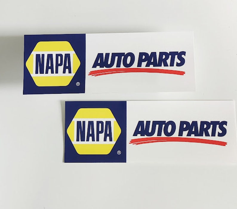 Vintage Napa Auto Parts Vinyl Decals - Racing Tool Box Stickers (pair ...