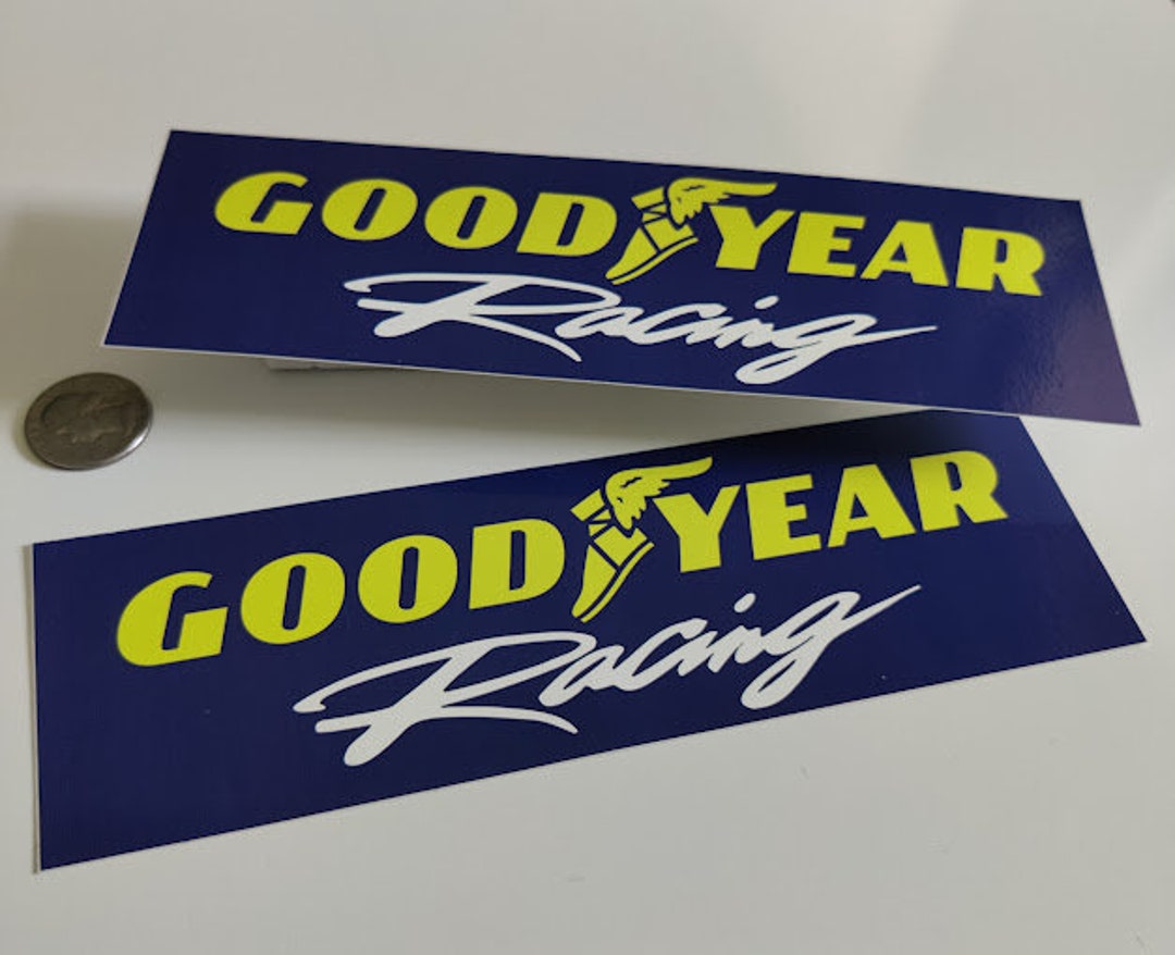 Classic Goodyear Racing Vinyl Decals - Etsy