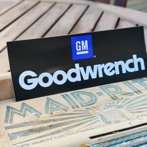 Goodwrench Racing Vinyl Decal - Vintage Style, Toolbox Decor, Made in ...