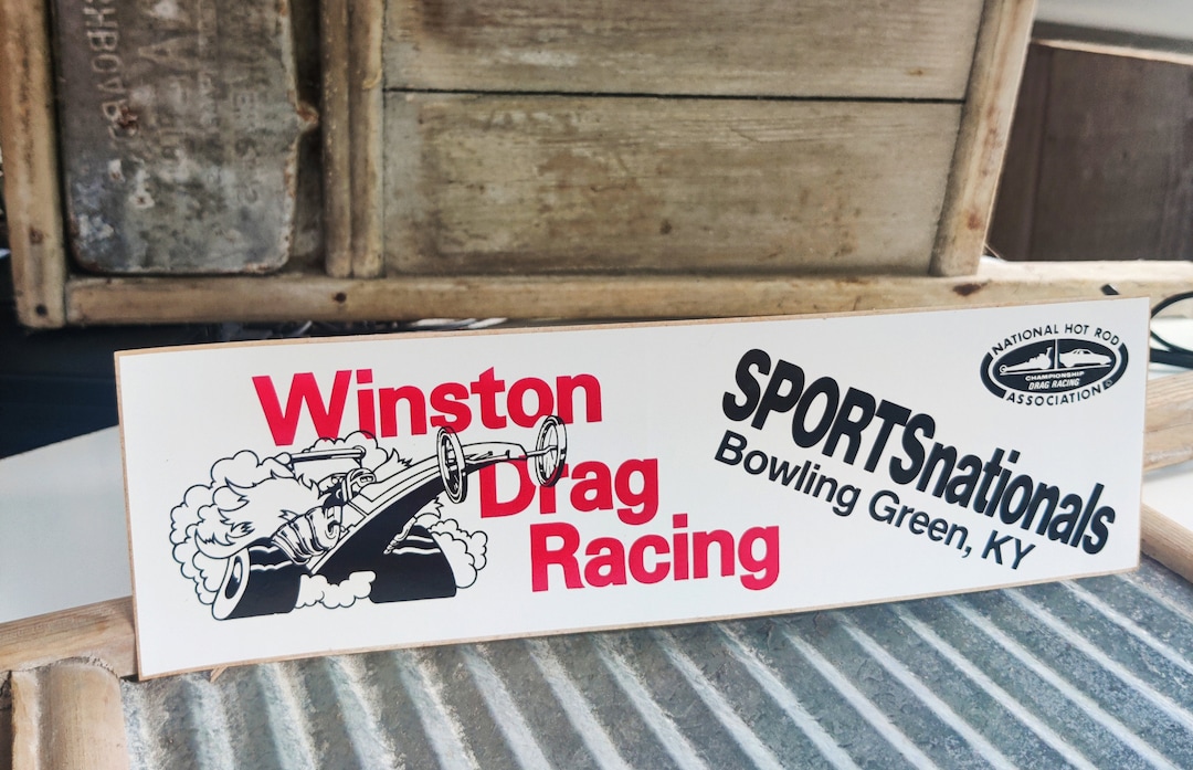 Vintage NHRA Winston Drag Racing Vinyl Decal 1980's Bowling Green - Etsy