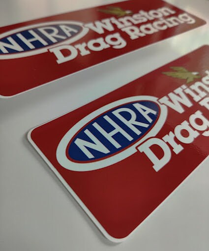 Classic 90's NHRA Winston Drag Racing Decals Stickers Street Outlaw Hot ...