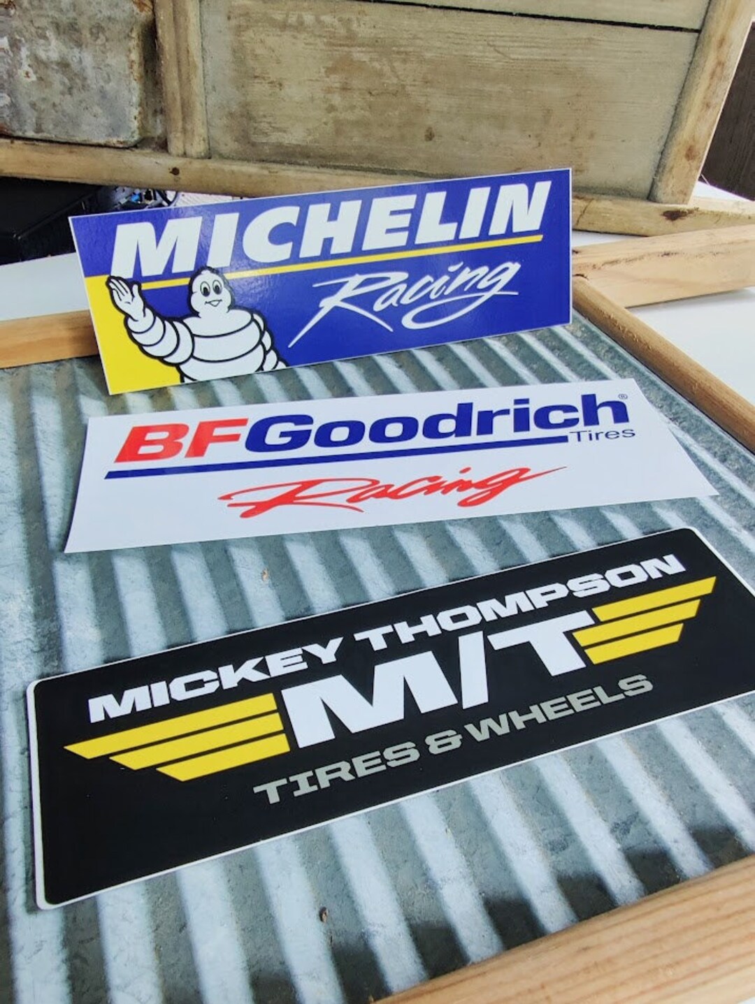 Vintage Tire Decal Pack Stickers NHRA Nascar Hot Rod Drag Racing Man ...