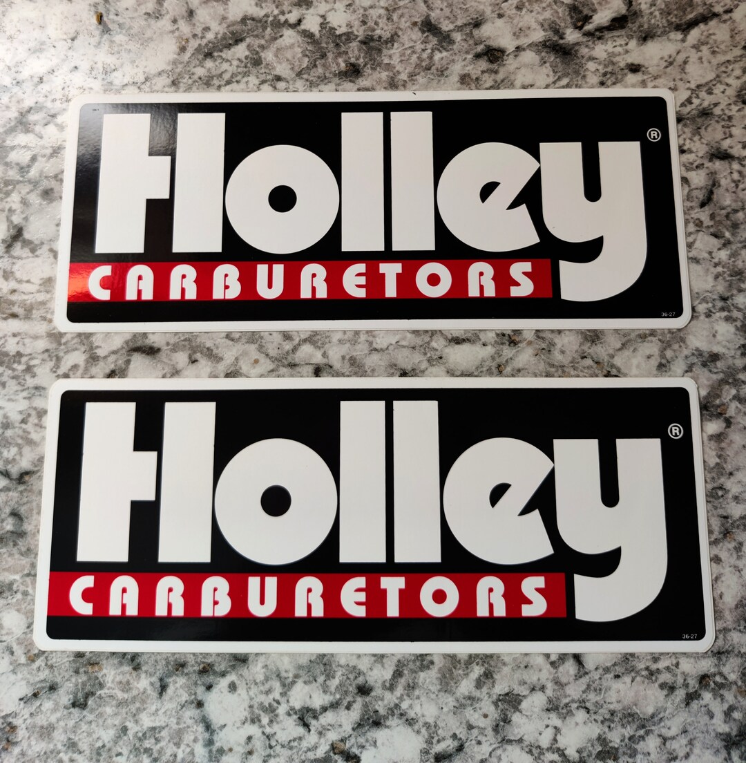 Vintage 90's Holley Vinyl Decals RARE Stickers NHRA Nascar Hot Rod Drag ...