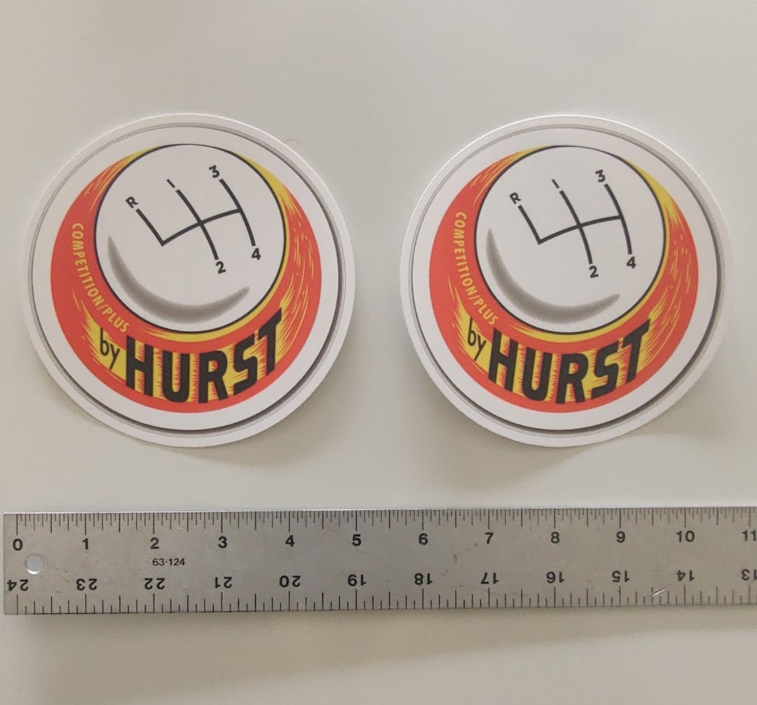 Hurst Shifter Ball Classic Racing Decals Vinyl Stickers NHRA Hot Rod ...