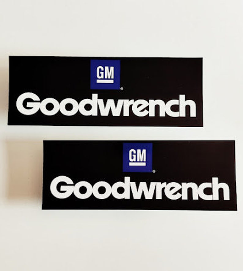 Gm Goodwrench Vintage Style Racing Vinyl Decals Drag Racing Toolbox ...