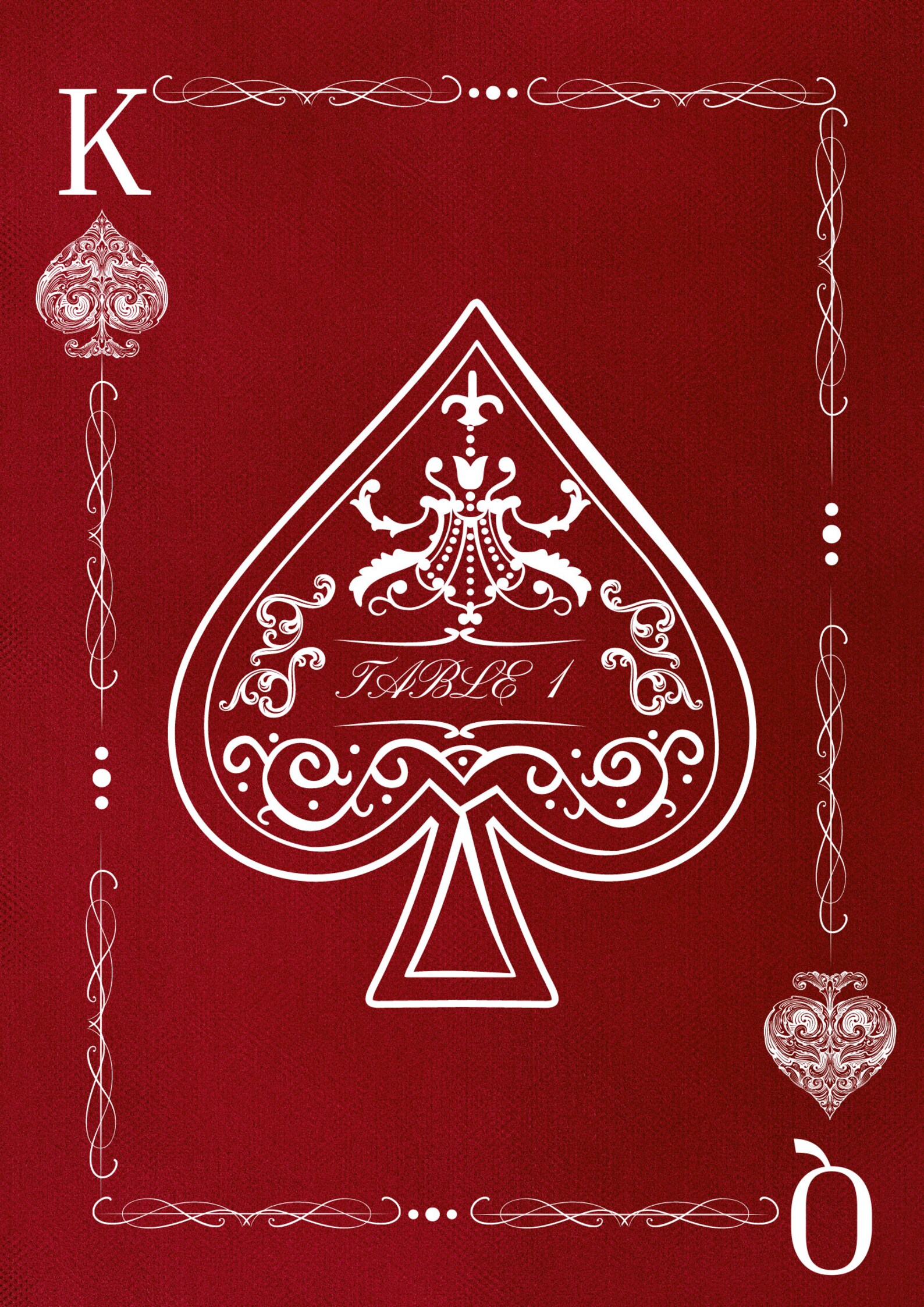 Playing Cards Themed Menu Template - Etsy