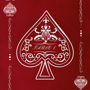 Playing Cards Themed Menu Template - Etsy