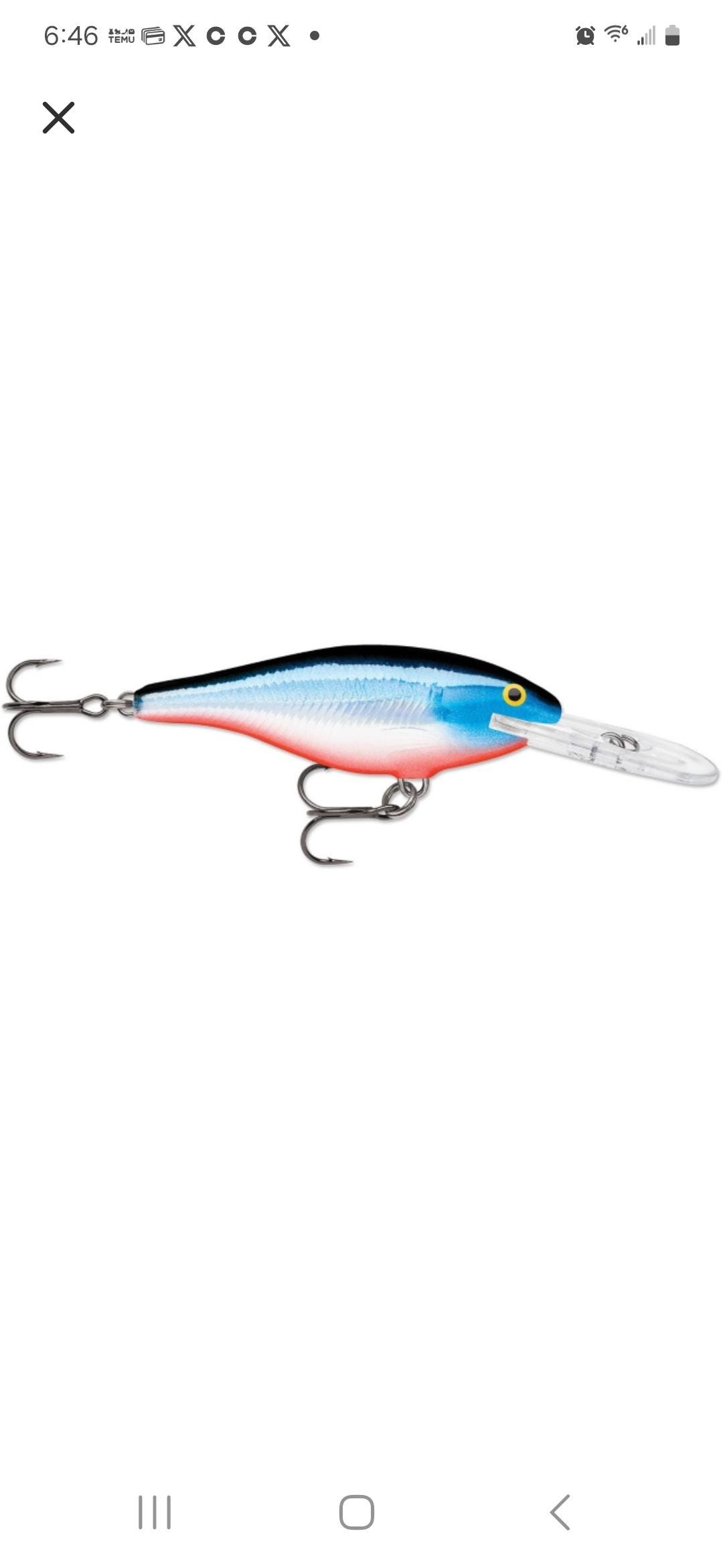 Rapala Shad Rap SR07 BGHH Holographic Blue Ghost - Etsy