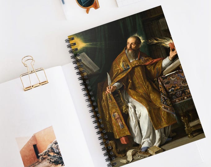 Saint Augustine of Hippo Journal Sanctified Souls Art Religious Based ...
