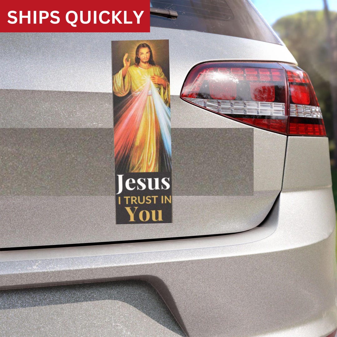 Divine Mercy Jesus I Trust in You Car Magnet - Religious Christian ...
