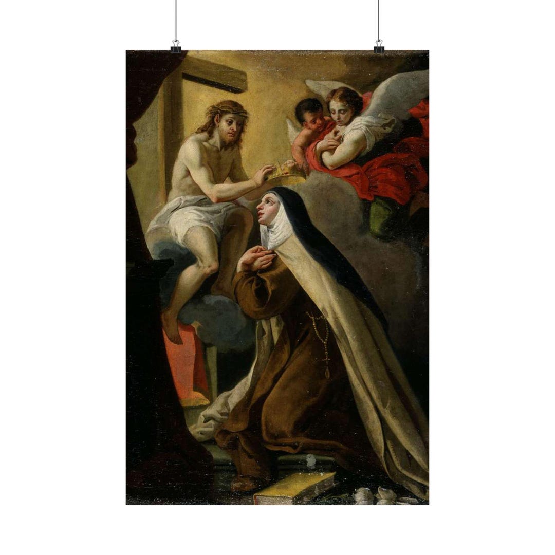 Religious Poster, St Teresa of Avila Matte Vertical Poster, Wall Art ...
