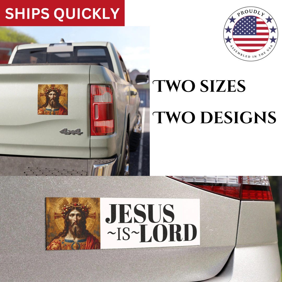 Religious Car Magnets, Christian Gifts, Jesus is Lord, King Jesus ...