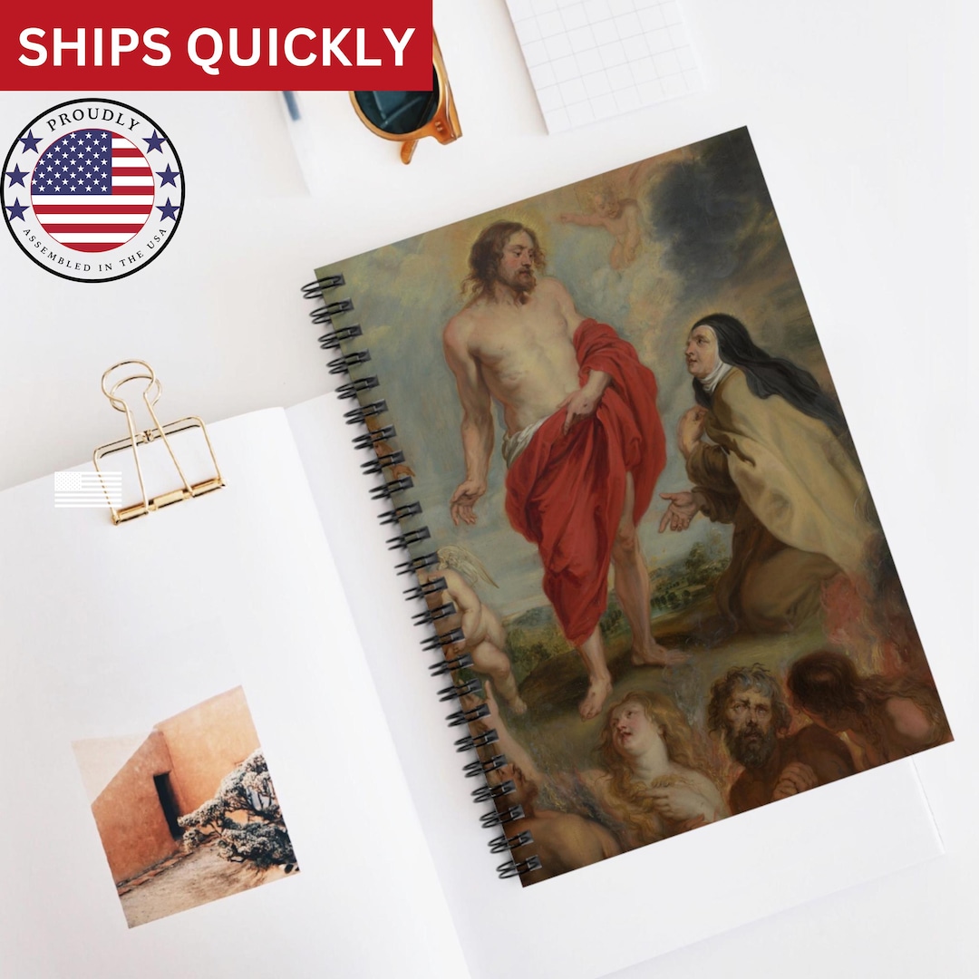 Saint Teresa of Avila Spiral Notebook: Religious Journal, Catholic Gift ...
