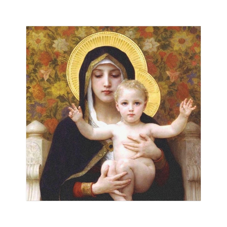 Car Magnets, Bouguereau's La Vierge A Lys Magnet, Religious Gift for ...