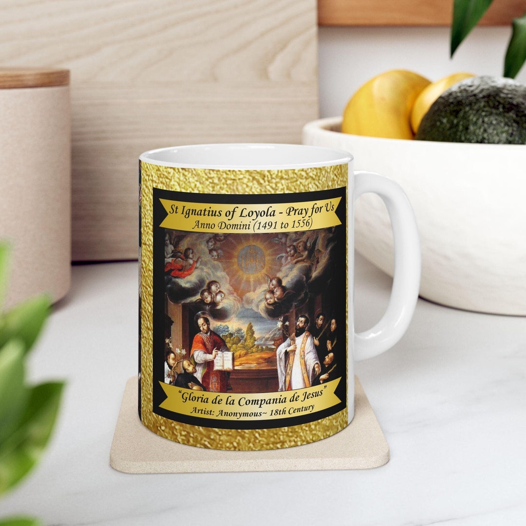 Saint Ignatius of Loyola Coffee Mug: Vintage Catholic Art Gift - Etsy