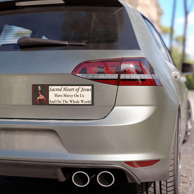 Car Magnets, Sacred Heart of Jesus Have Mercy on Us Magnet, Religious ...