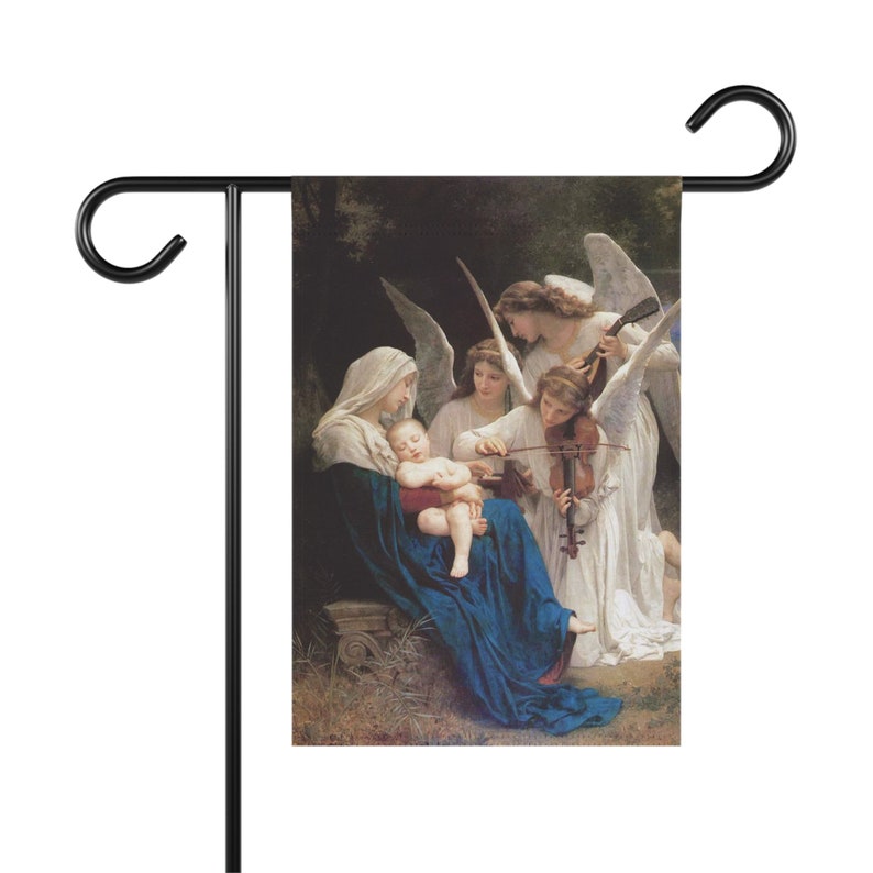 Song of Angels Catholic Garden Banner: Marian Homeschool Decor - Etsy