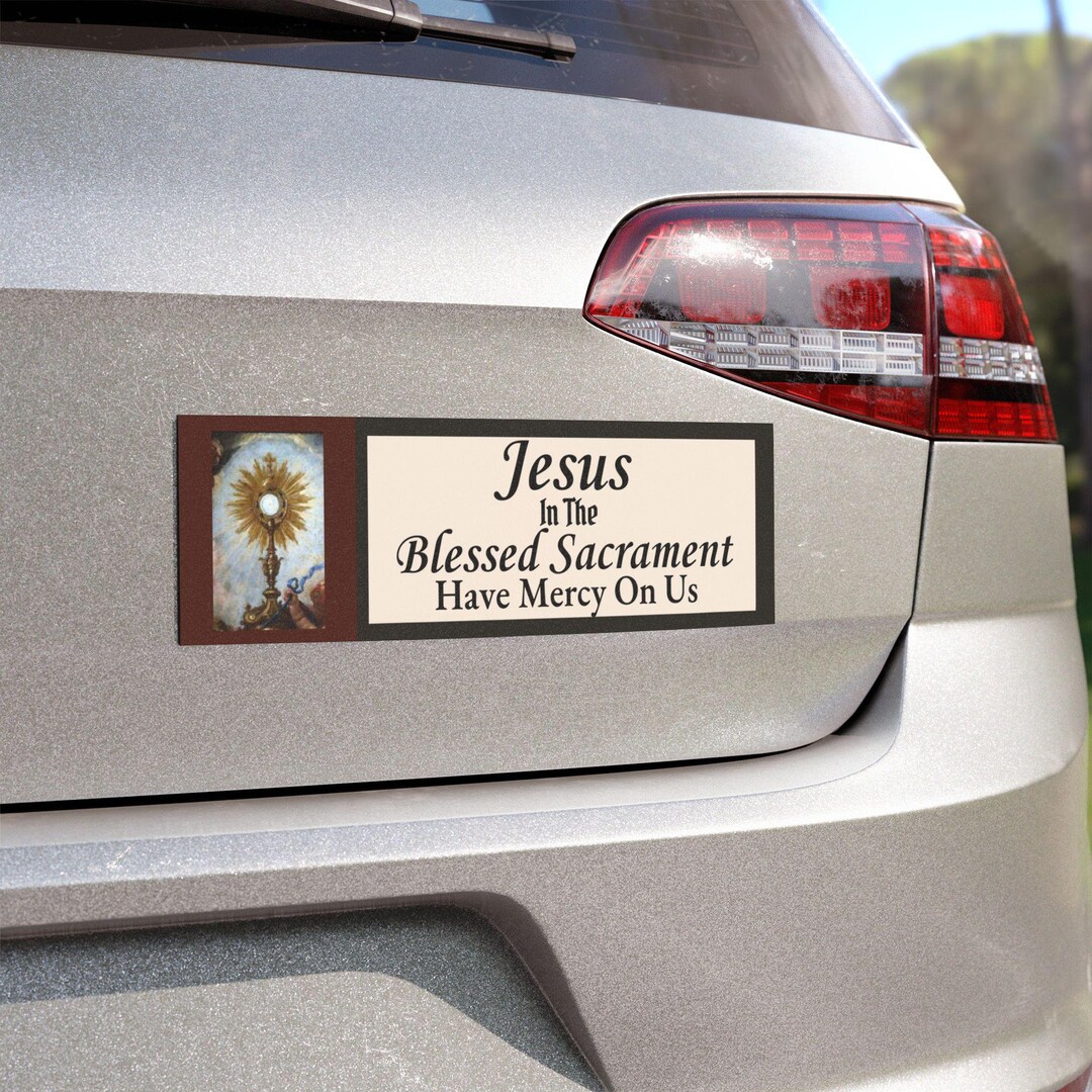 Jesus in the Blessed Sacrament Car Magnet: Religious Catholic Decor - Etsy