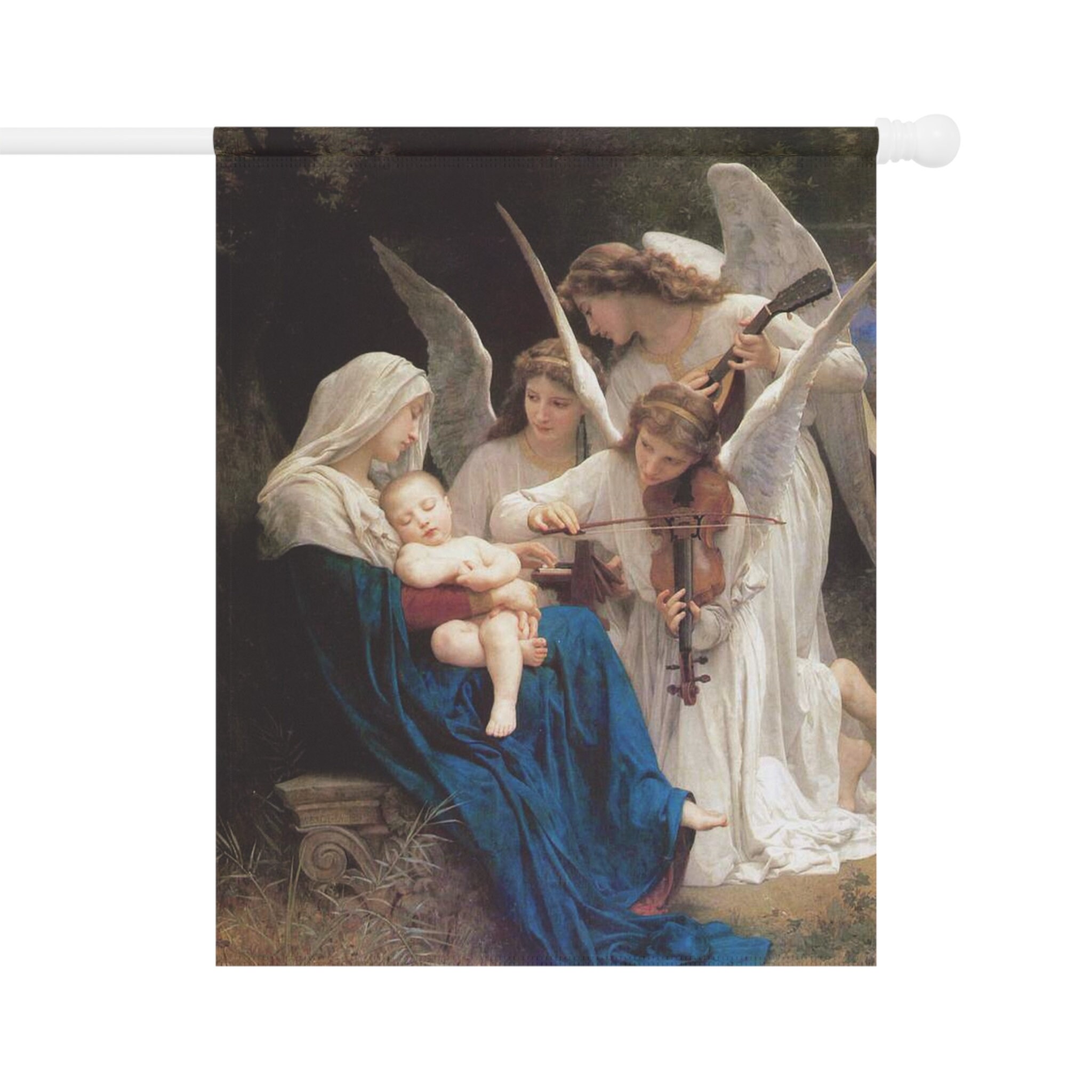 Song of Angels Catholic Garden Banner: Marian Homeschool Decor - Etsy