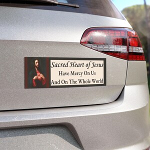 Car Magnets, Sacred Heart of Jesus Have Mercy on Us Magnet, Religious ...