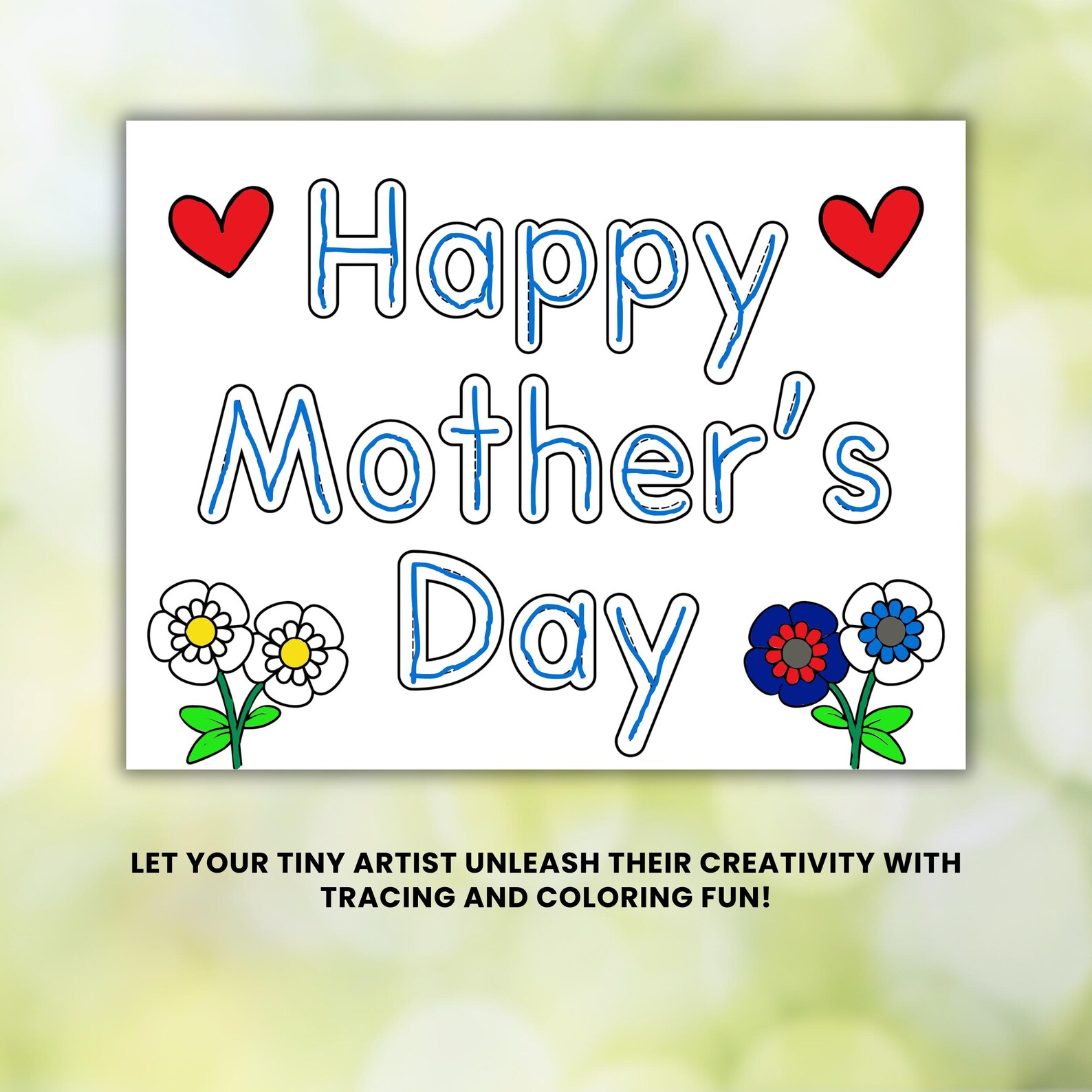 Happy Mother's Day Tracing Worksheets – Mothers Day Printables for Kids ...